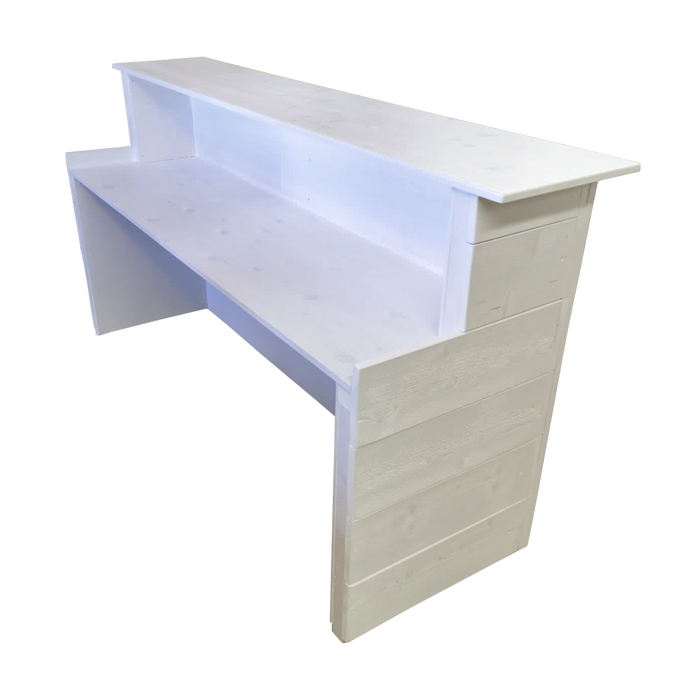 Bardisk rustik vit trä